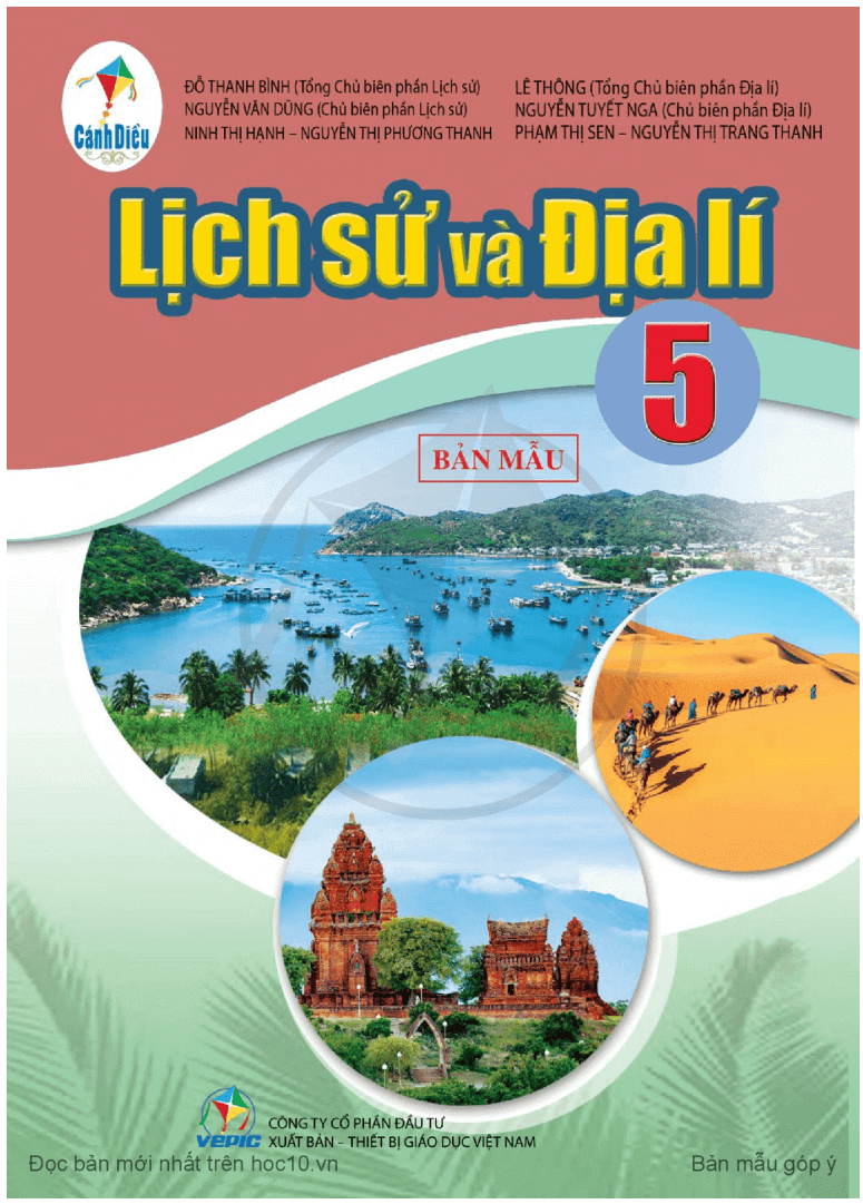 Sách giáo khoa Lịch sử và Địa lí lớp 5 Cánh Diều pdf